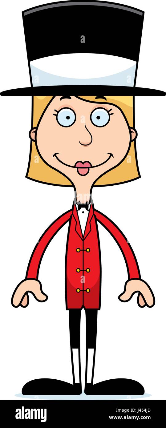 A cartoon ringmaster woman smiling Stock Vector Image & Art - Alamy