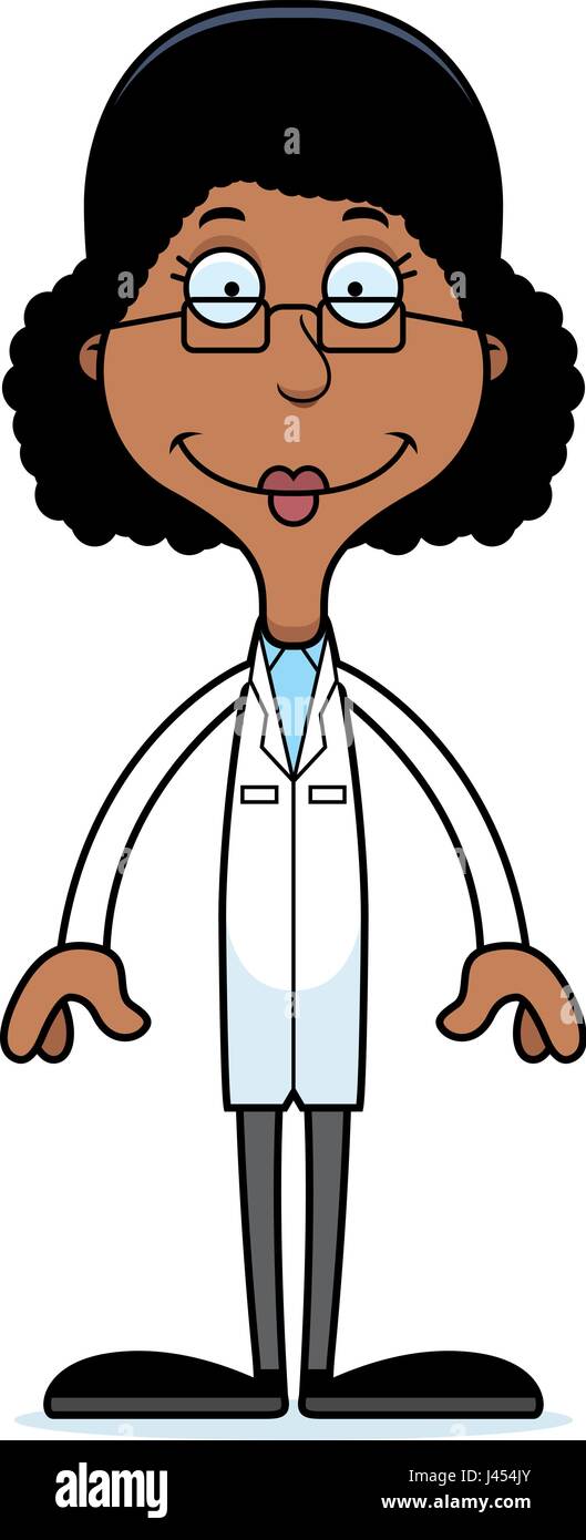 A cartoon scientist woman smiling Stock Vector Image & Art - Alamy