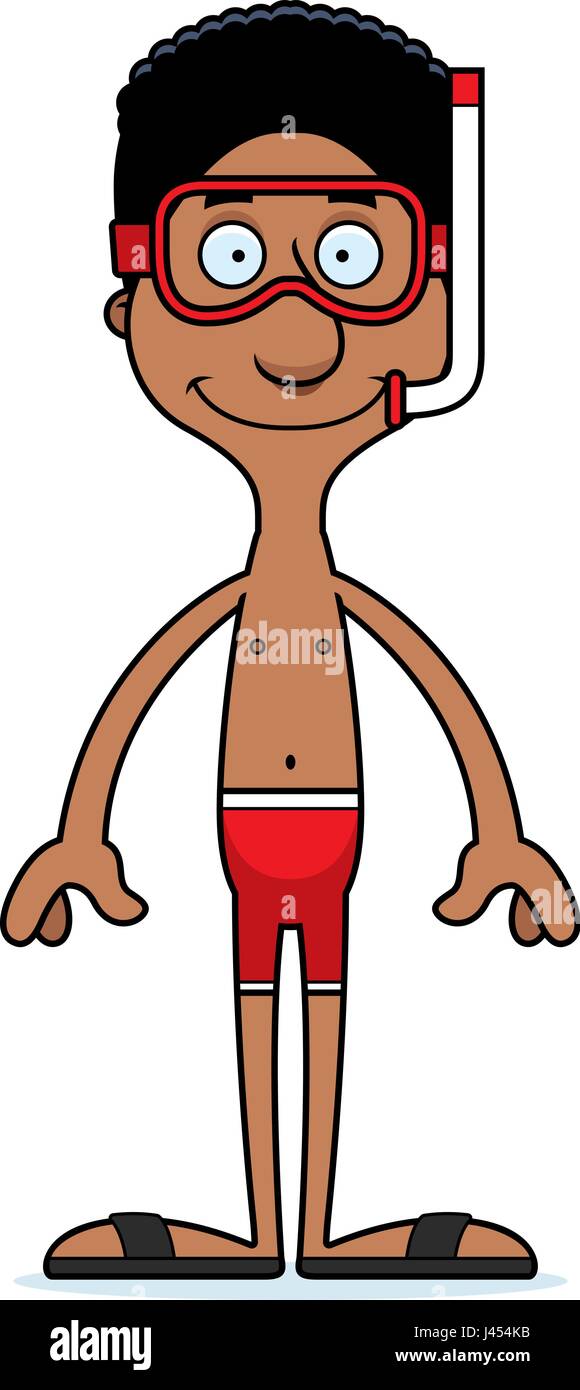 A cartoon snorkeler man smiling Stock Vector Image & Art - Alamy