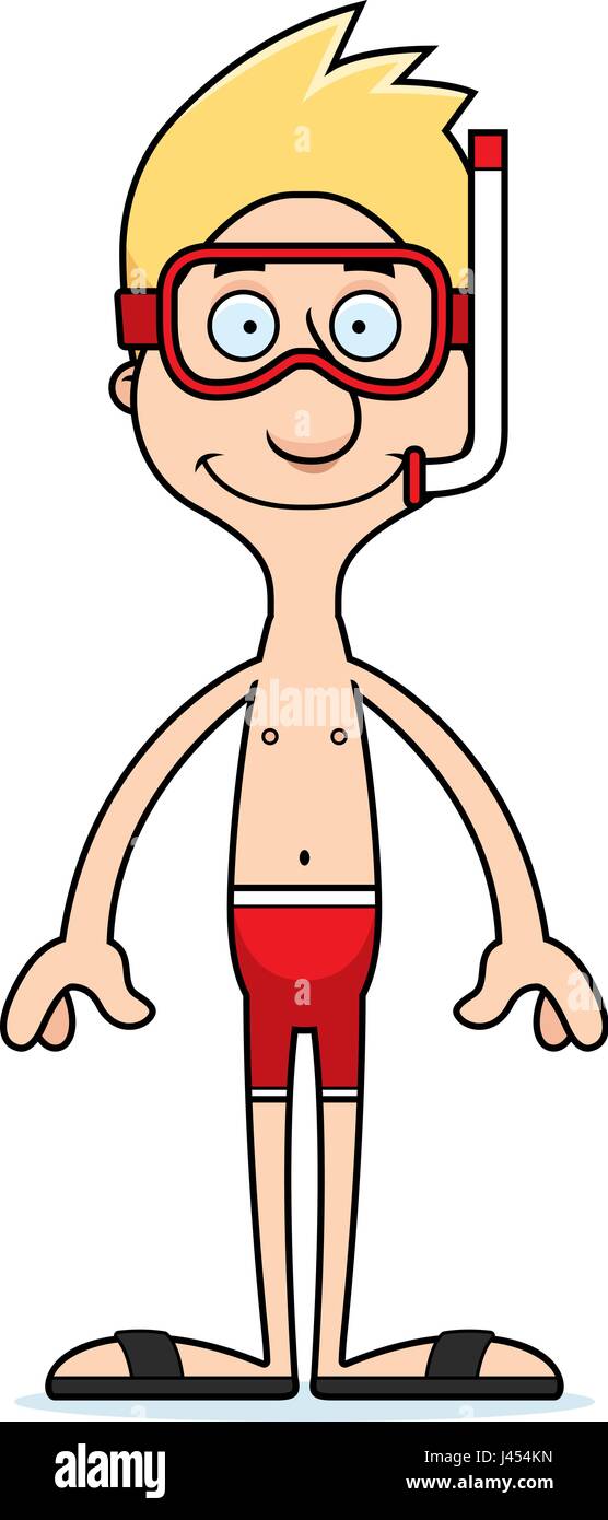 A cartoon snorkeler man smiling Stock Vector Image & Art - Alamy