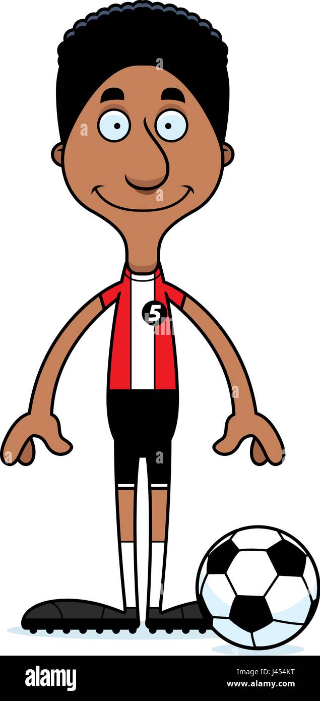 A cartoon soccer player man smiling Stock Vector Image & Art - Alamy