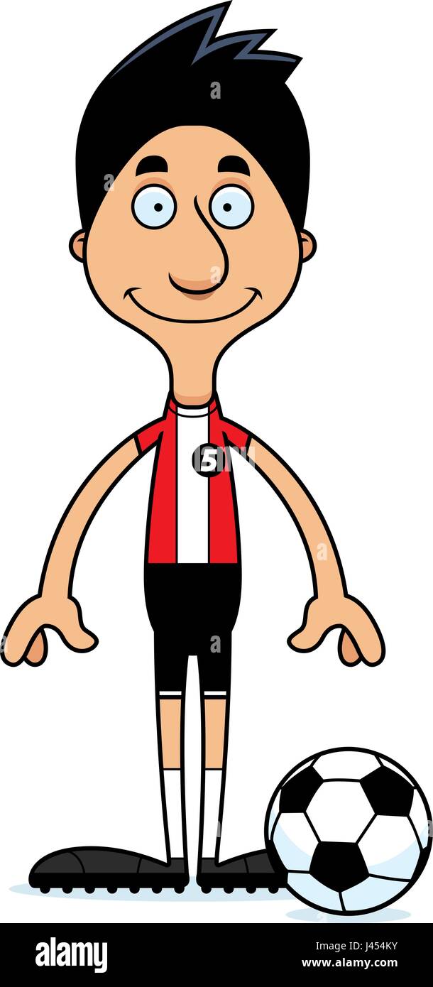 A cartoon soccer player man smiling Stock Vector Image & Art - Alamy