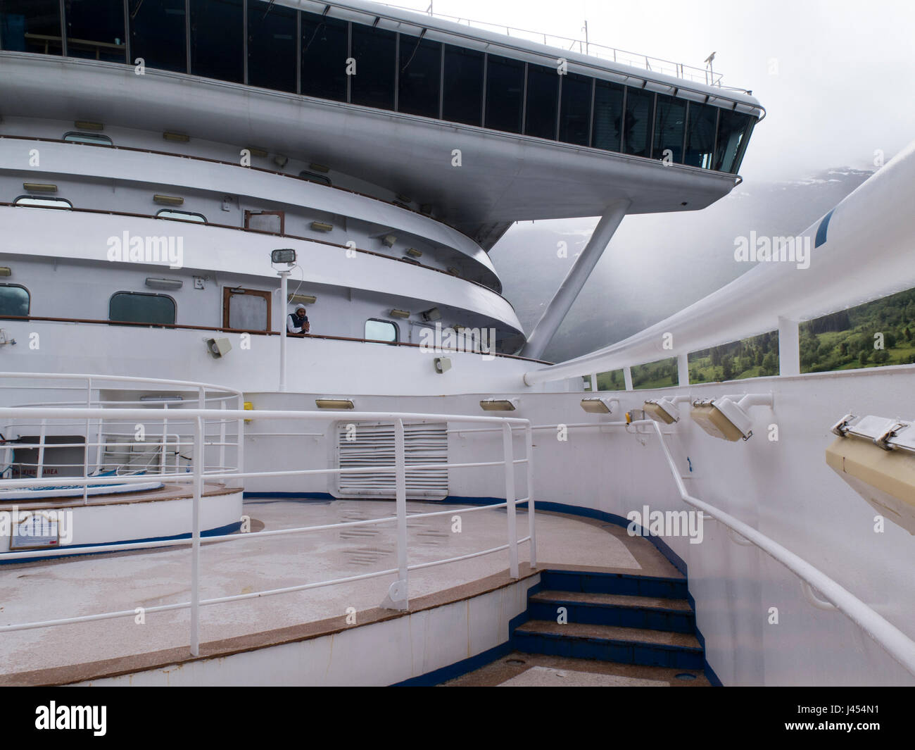 Onboard on a cruise ship Stock Photo - Alamy