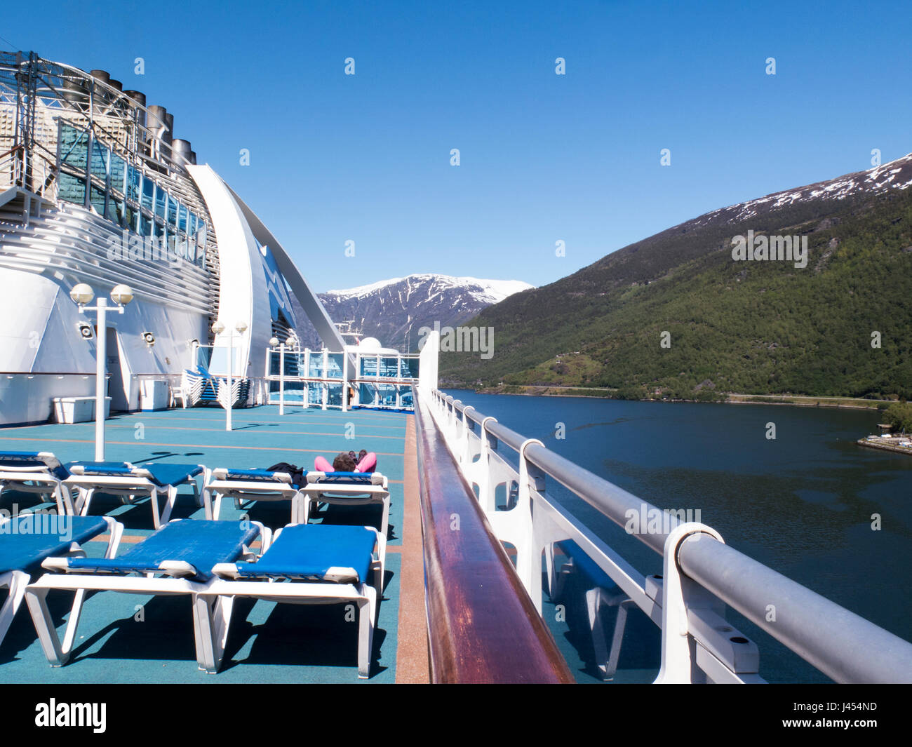 Onboard on a cruise ship Stock Photo - Alamy