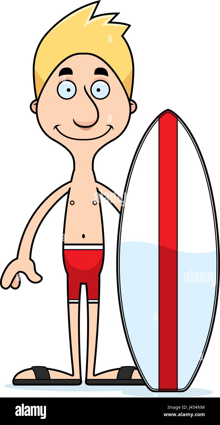 A cartoon surfer man smiling Stock Vector Image & Art - Alamy