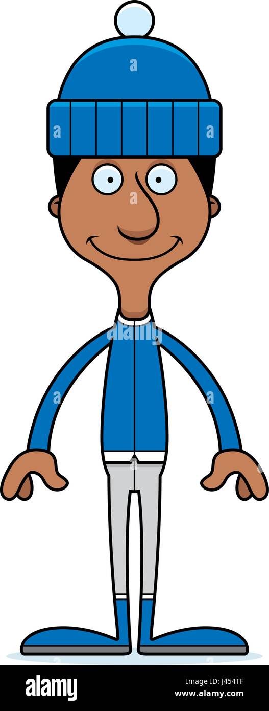 A cartoon winter man smiling Stock Vector Image & Art - Alamy