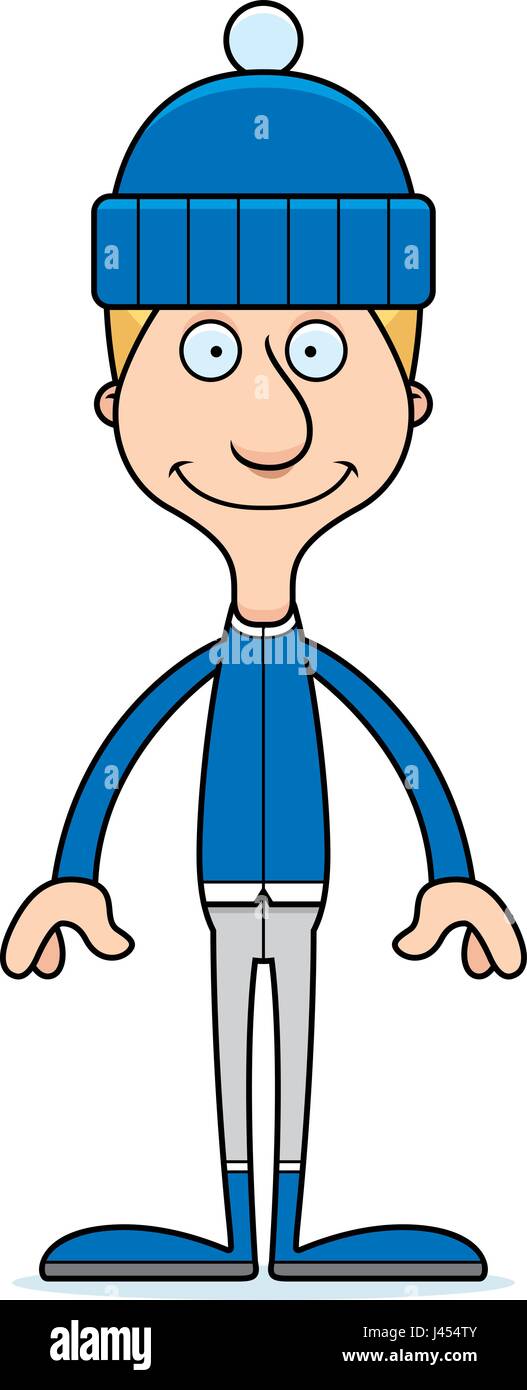 Cartoon winter man hi-res stock photography and images - Alamy