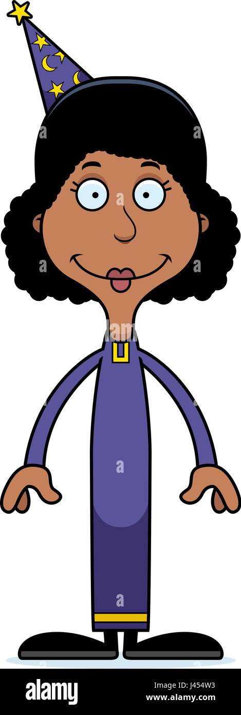 A cartoon wizard woman smiling Stock Vector Image & Art - Alamy