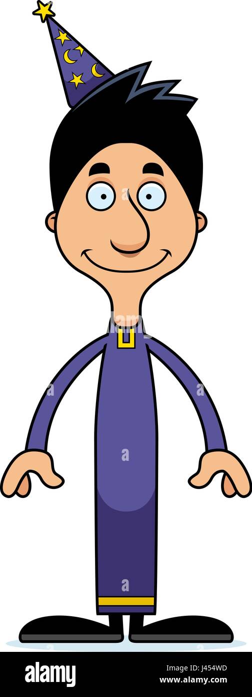 A cartoon wizard man smiling Stock Vector Image & Art - Alamy