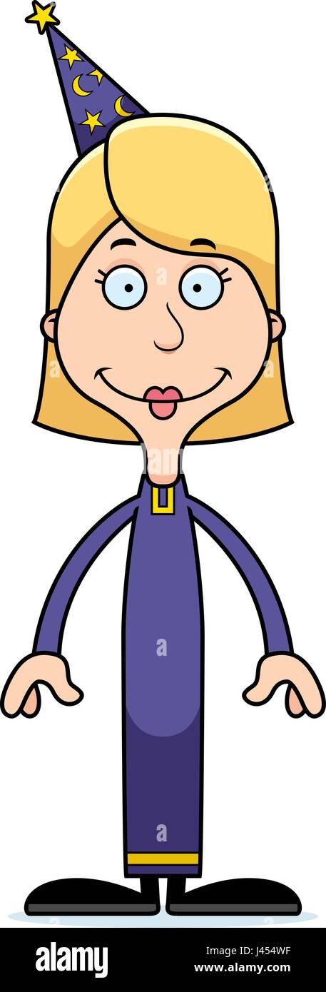 A cartoon wizard woman smiling Stock Vector Image & Art - Alamy