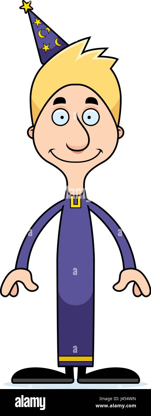 A cartoon wizard man smiling Stock Vector Image & Art - Alamy