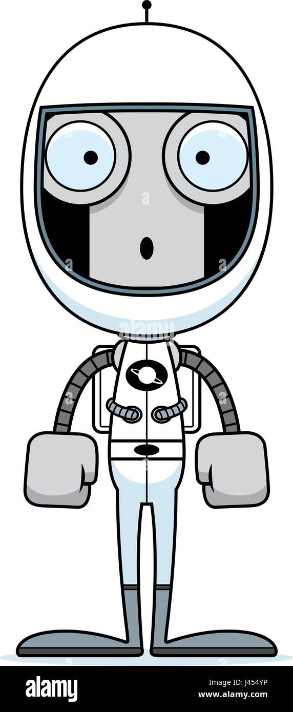 A cartoon astronaut robot looking surprised Stock Vector Image & Art ...