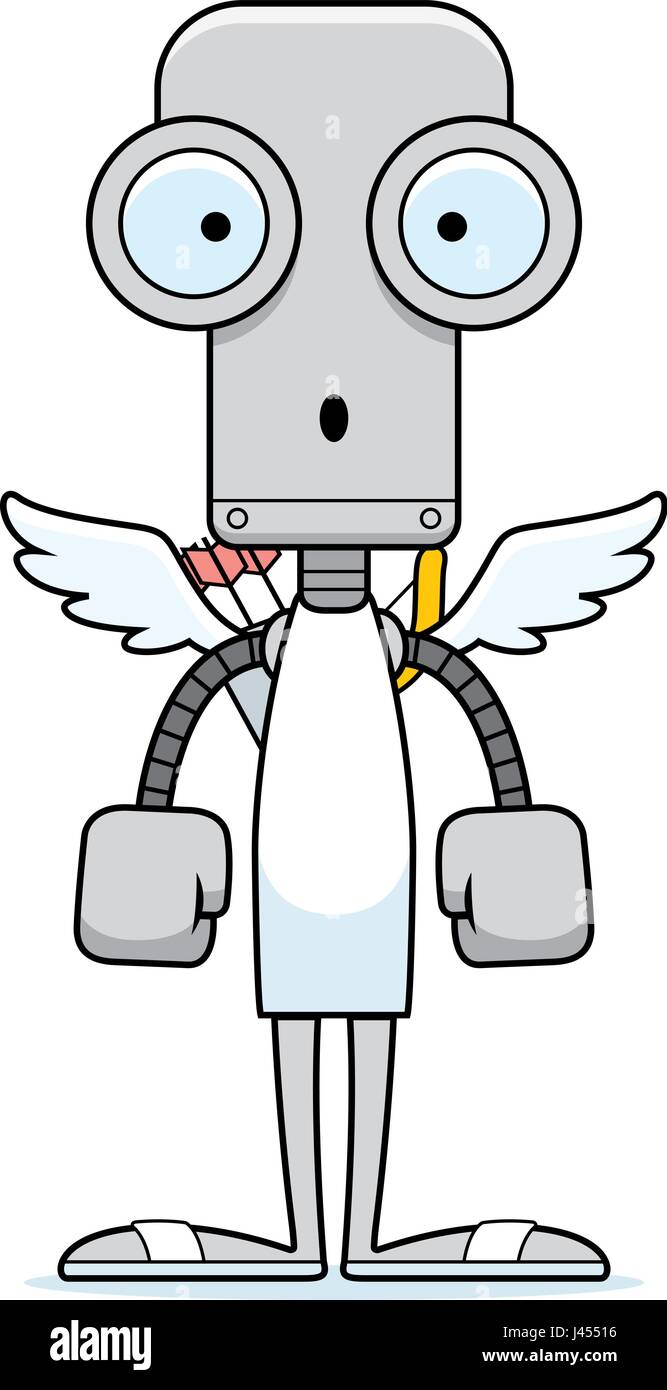 A cartoon cupid robot looking surprised Stock Vector Image & Art - Alamy
