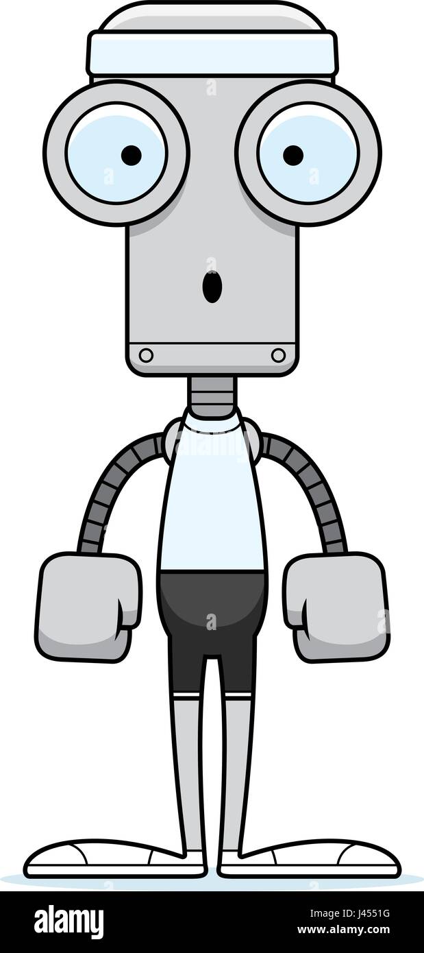 A cartoon fitness robot looking surprised Stock Vector Image & Art - Alamy