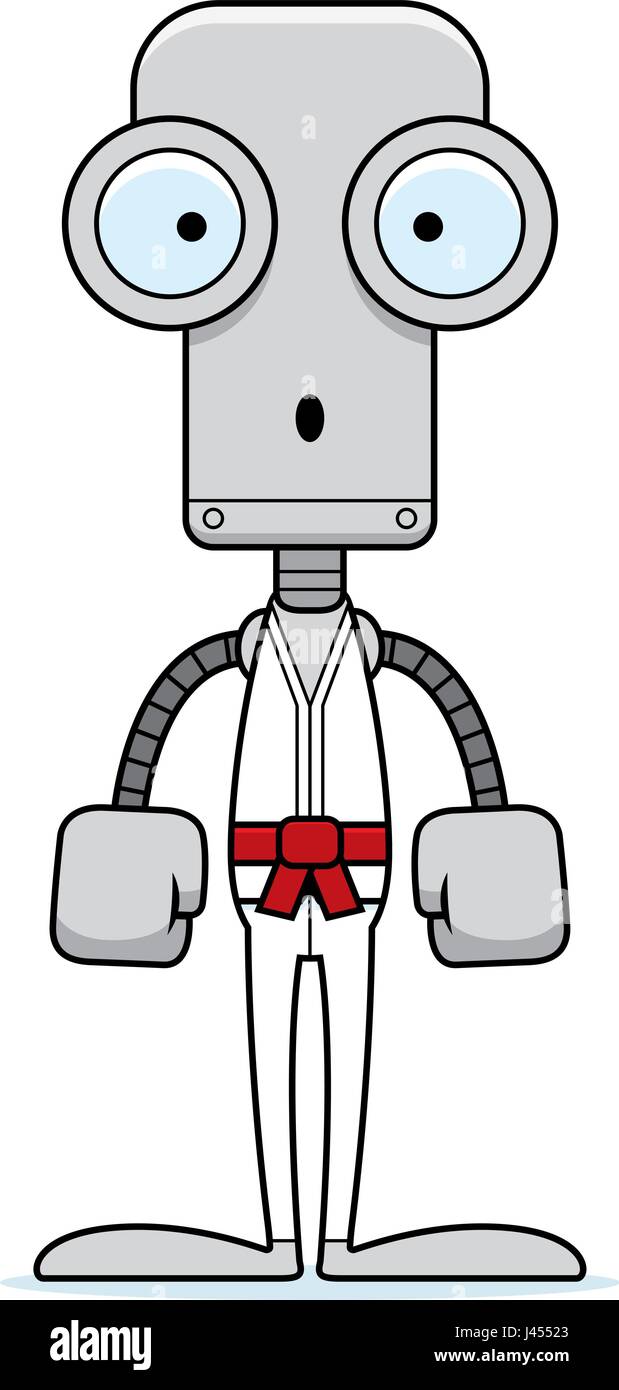 A cartoon karate robot looking surprised Stock Vector Image & Art - Alamy