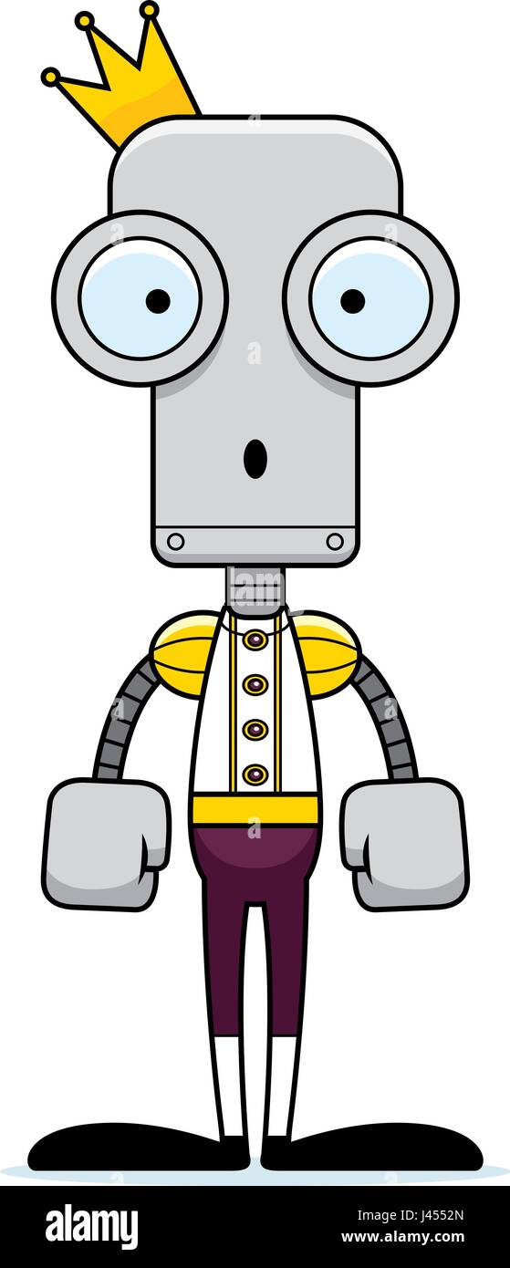 A cartoon prince robot looking surprised Stock Vector Image & Art - Alamy