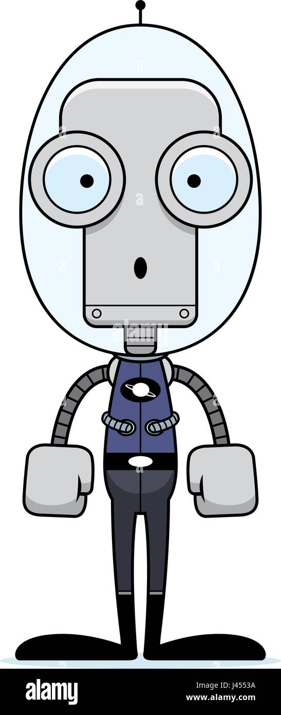 A cartoon spaceman robot looking surprised Stock Vector Image & Art - Alamy