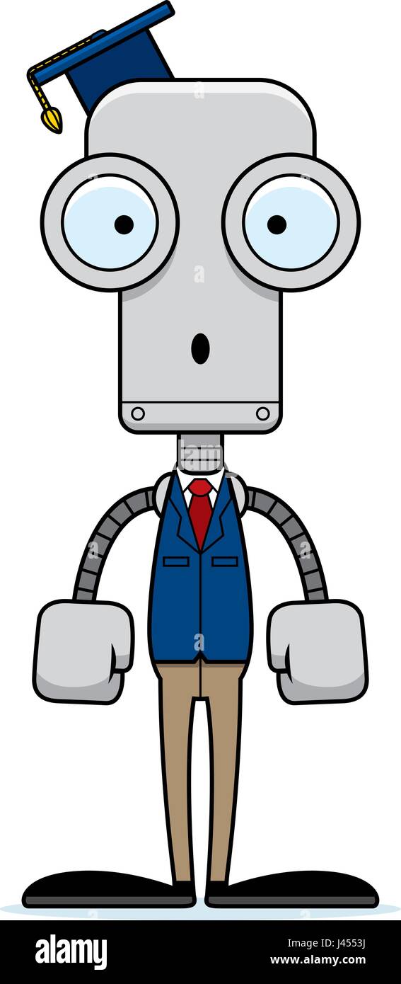 A cartoon teacher robot looking surprised Stock Vector Image & Art - Alamy