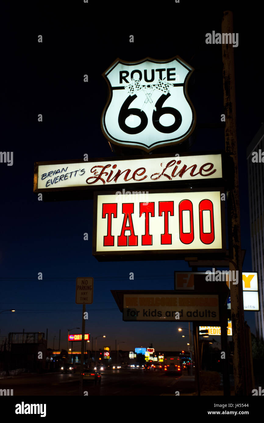 Albuquerque route 66 hi-res stock photography and images - Alamy
