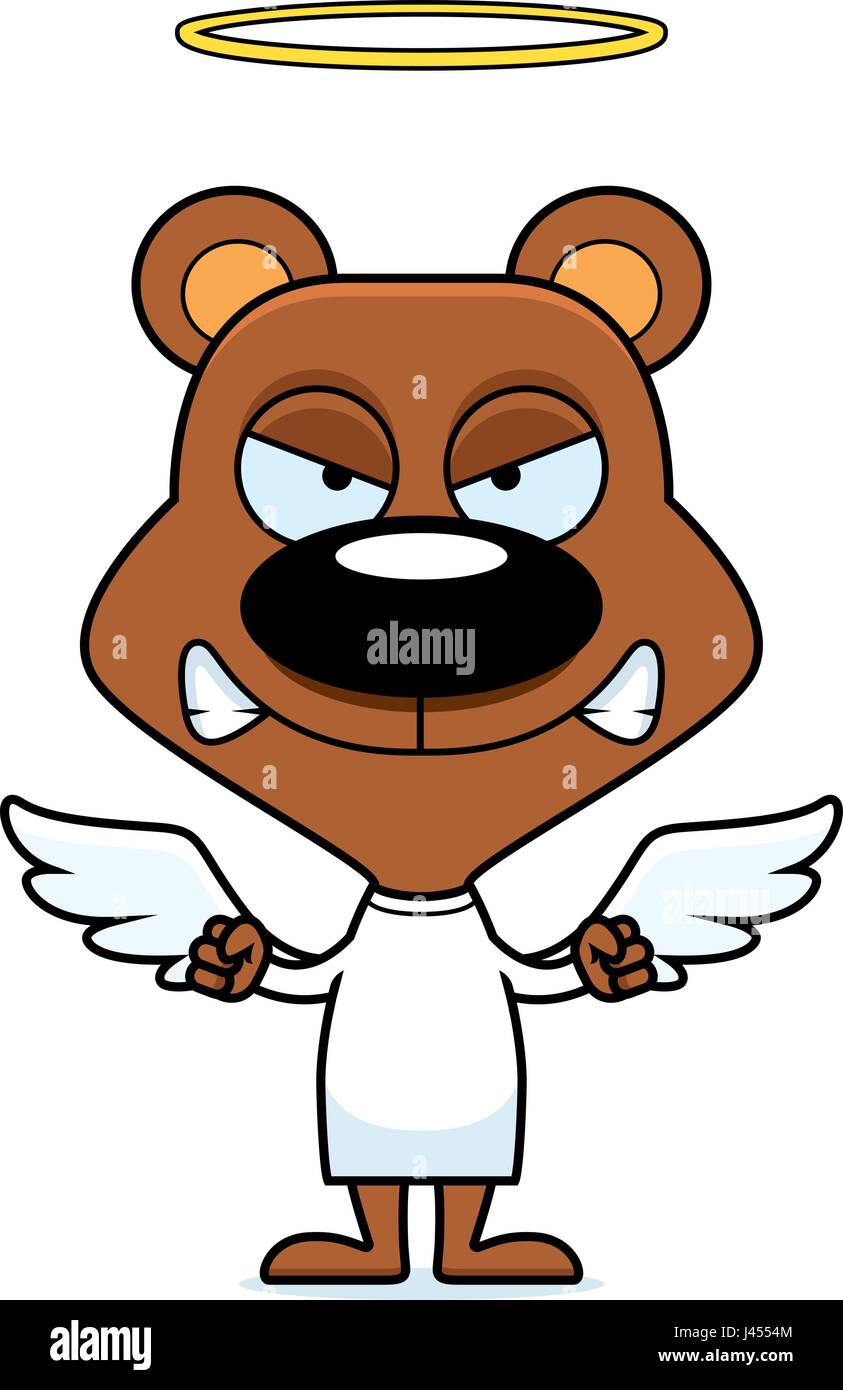 A cartoon angel bear looking angry Stock Vector Image & Art - Alamy