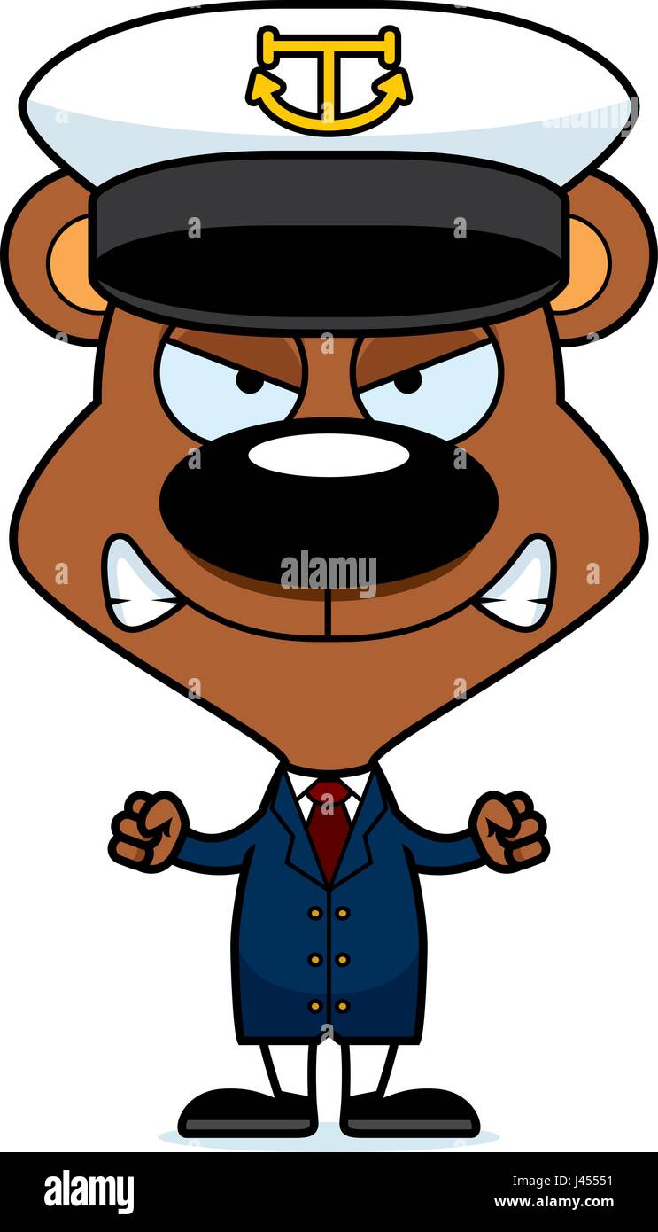 Cartoon illustration sailor looking angry hi-res stock photography and ...