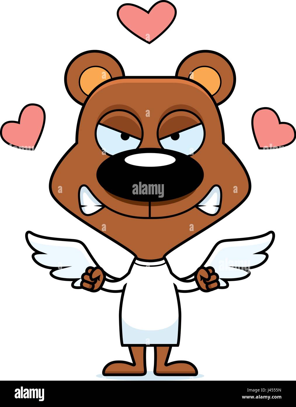 A cartoon cupid bear looking angry Stock Vector Image & Art - Alamy