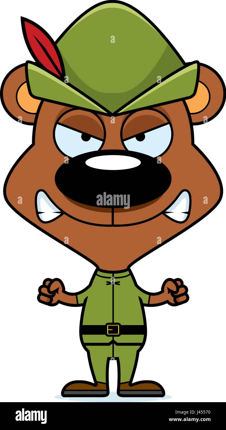 A cartoon Robin Hood bear looking angry Stock Vector Image & Art - Alamy