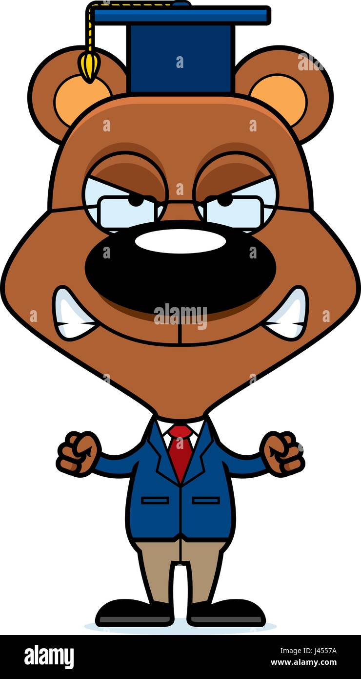 A cartoon teacher bear looking angry Stock Vector Image & Art - Alamy