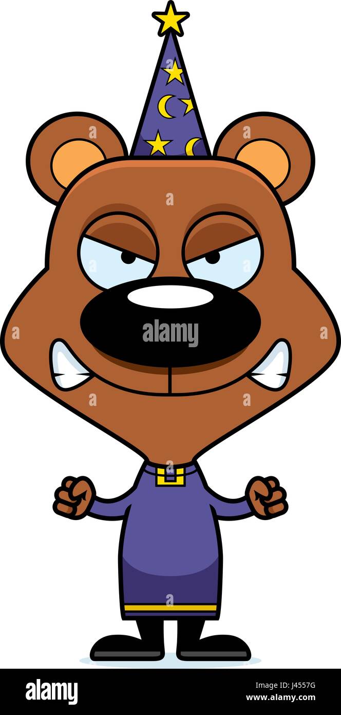 A cartoon wizard bear looking angry Stock Vector Image & Art - Alamy