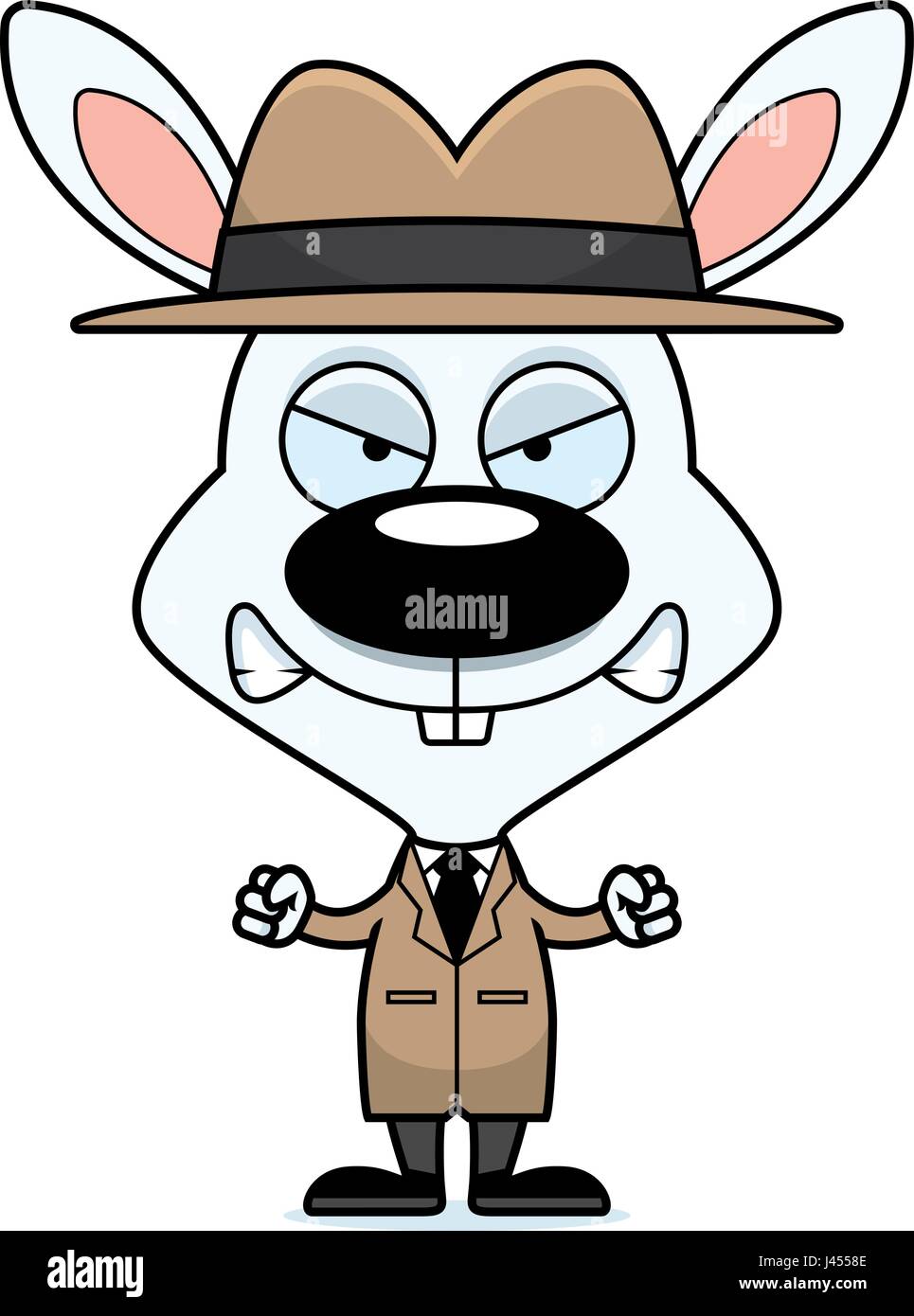 A cartoon detective bunny looking angry Stock Vector Image & Art - Alamy