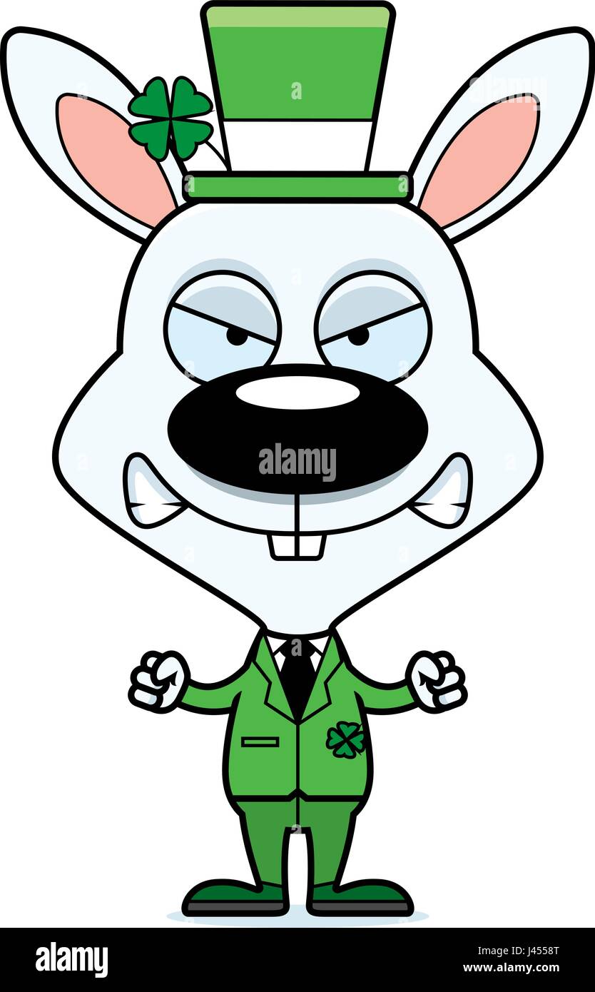 A cartoon Irish bunny looking angry Stock Vector Image & Art - Alamy