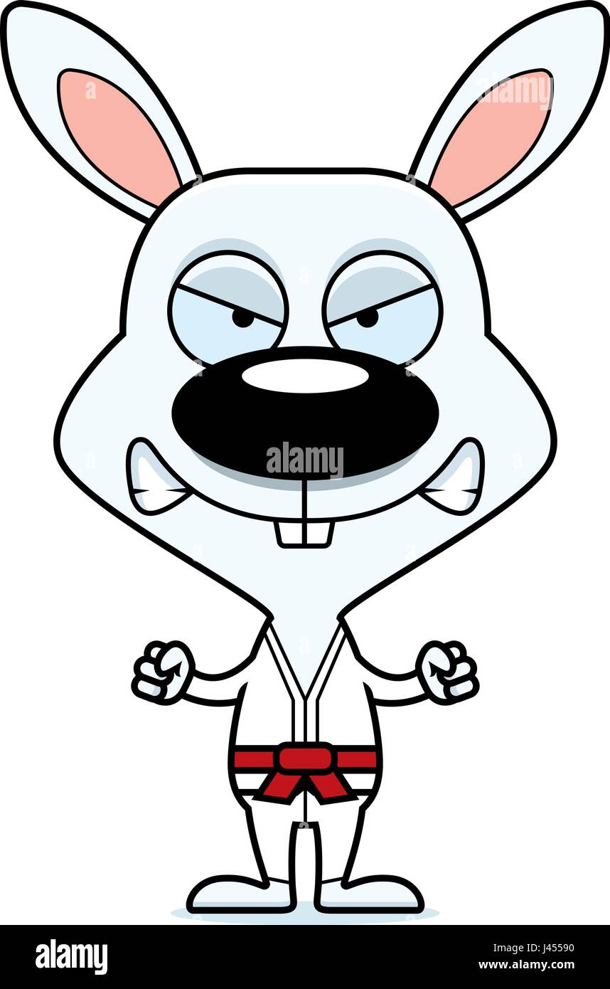 A cartoon karate bunny looking angry Stock Vector Image & Art - Alamy