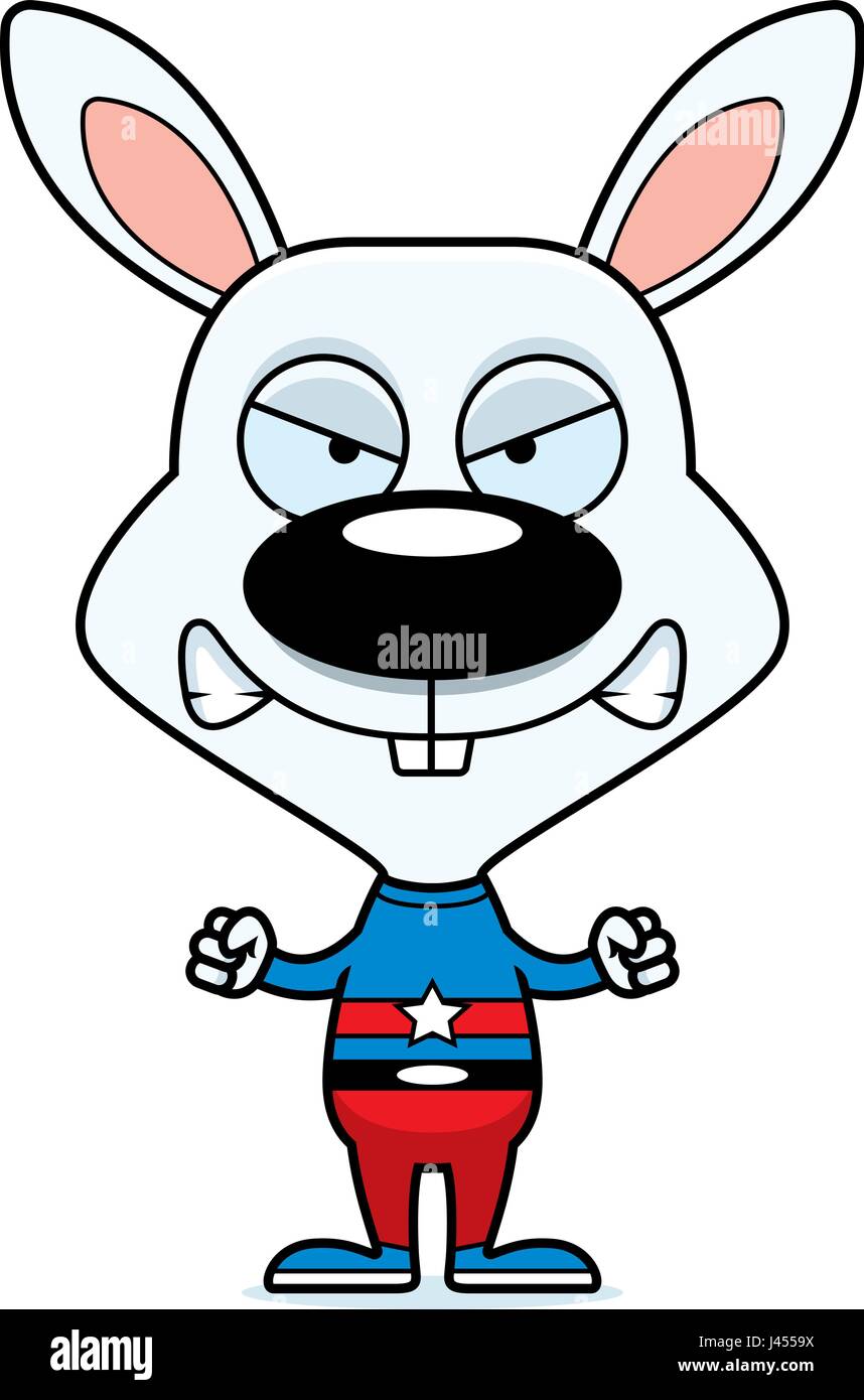 A cartoon superhero bunny looking angry Stock Vector Image & Art - Alamy