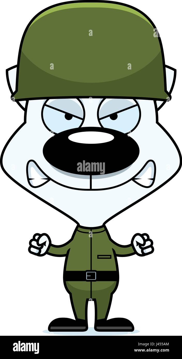 A cartoon soldier kitten looking angry Stock Vector Image & Art - Alamy