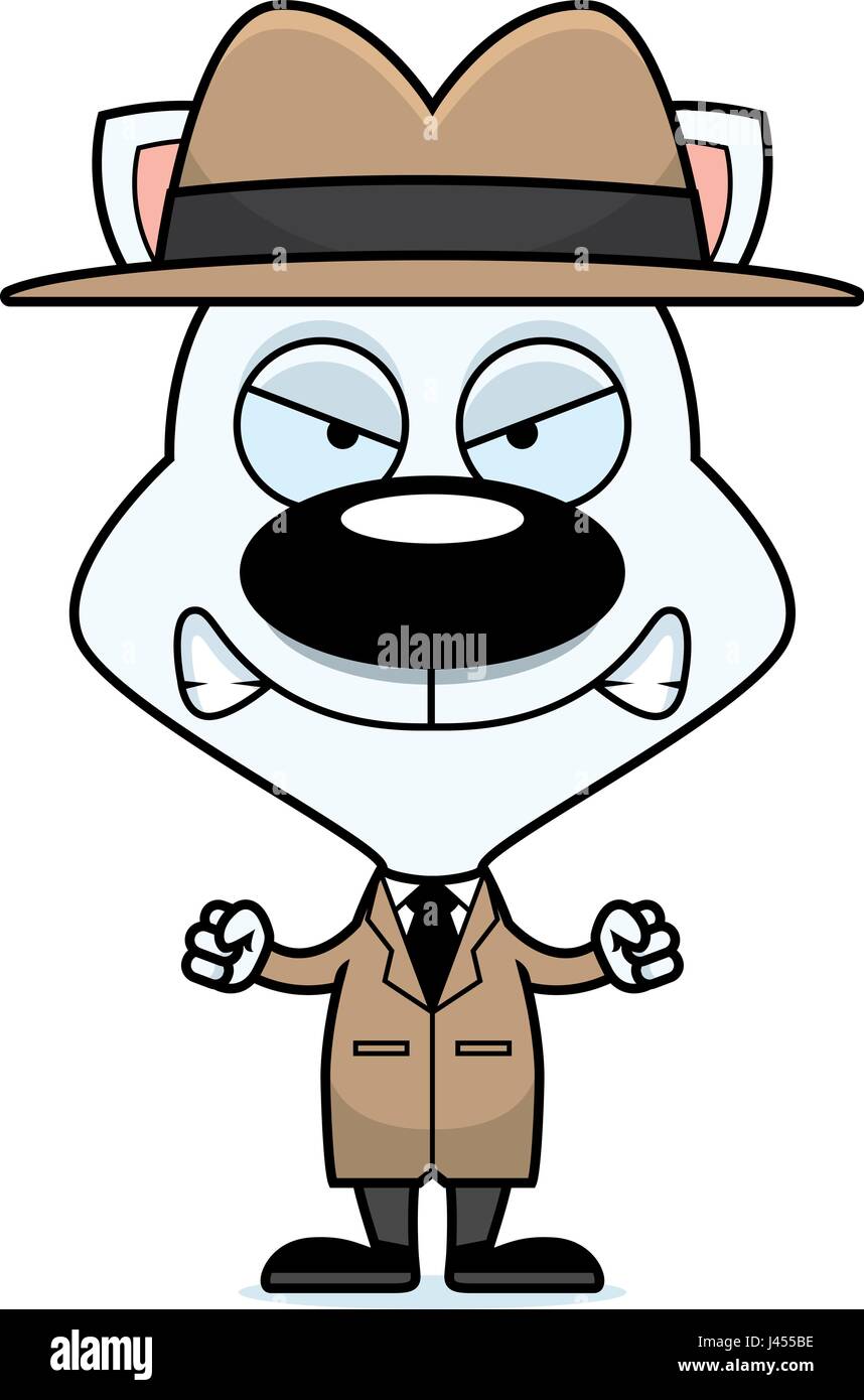 A cartoon detective kitten looking angry Stock Vector Image & Art - Alamy