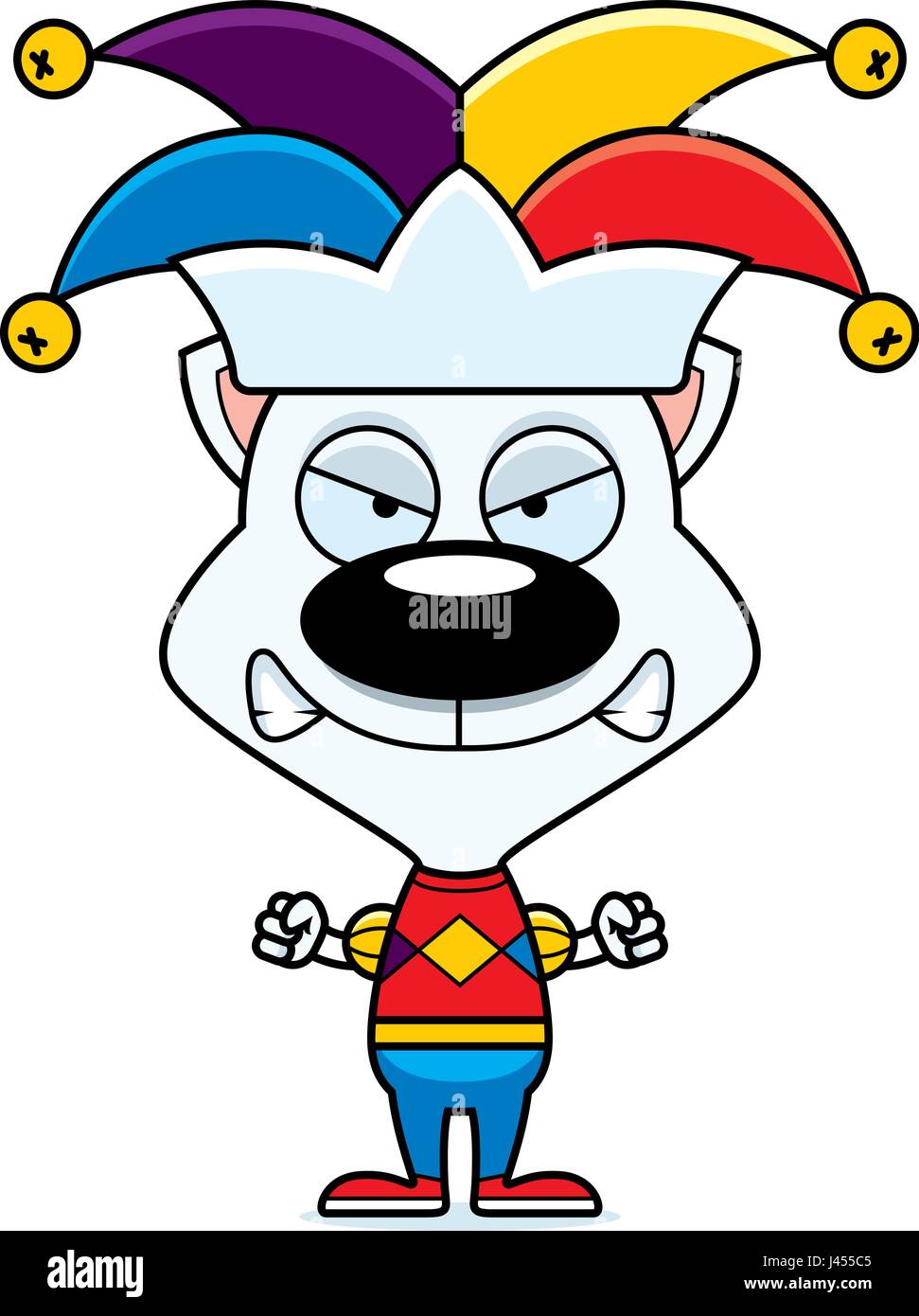 A cartoon jester kitten looking angry Stock Vector Image & Art - Alamy