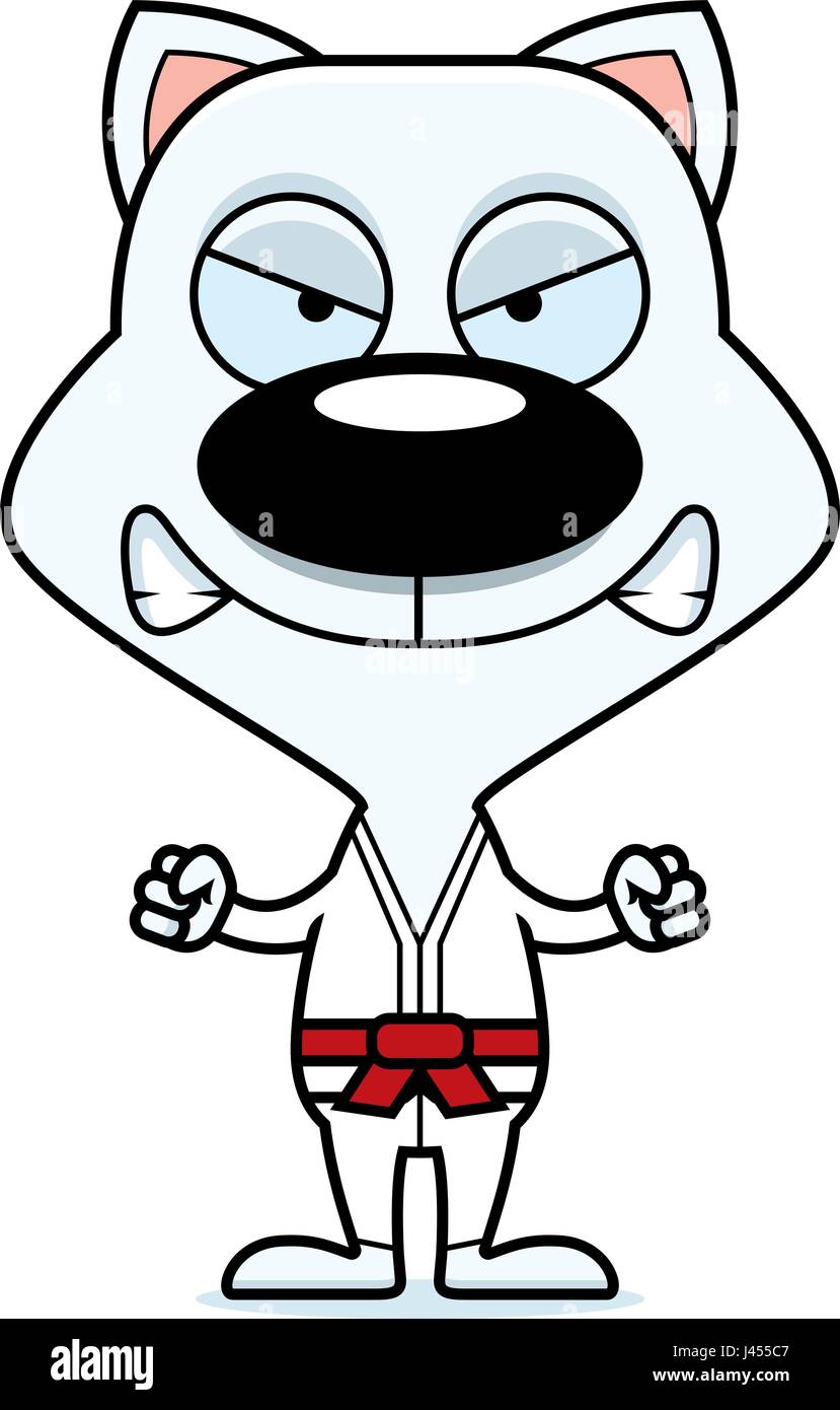 A cartoon karate kitten looking angry Stock Vector Image & Art - Alamy