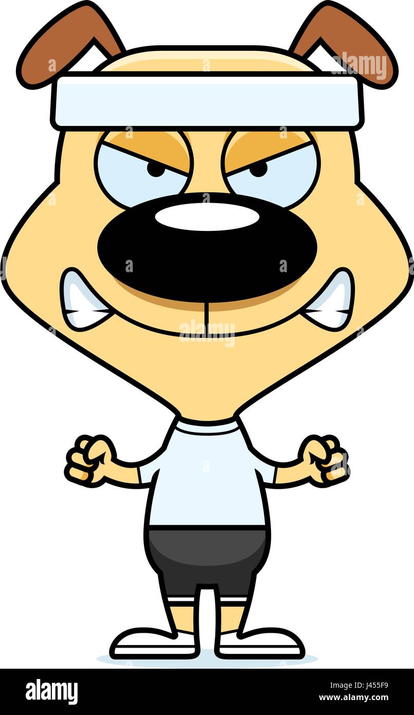 A cartoon fitness puppy looking angry Stock Vector Image & Art - Alamy