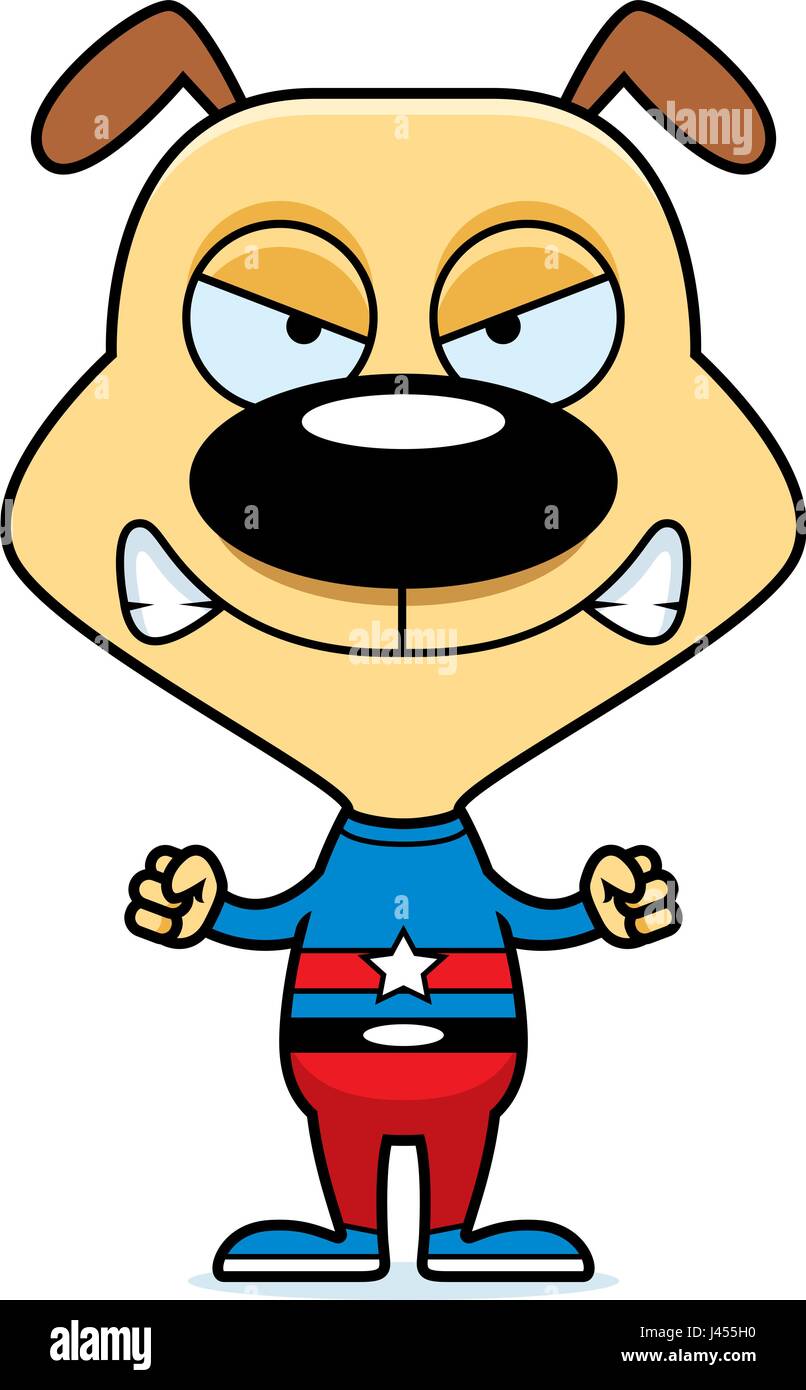 A cartoon superhero puppy looking angry Stock Vector Image & Art - Alamy