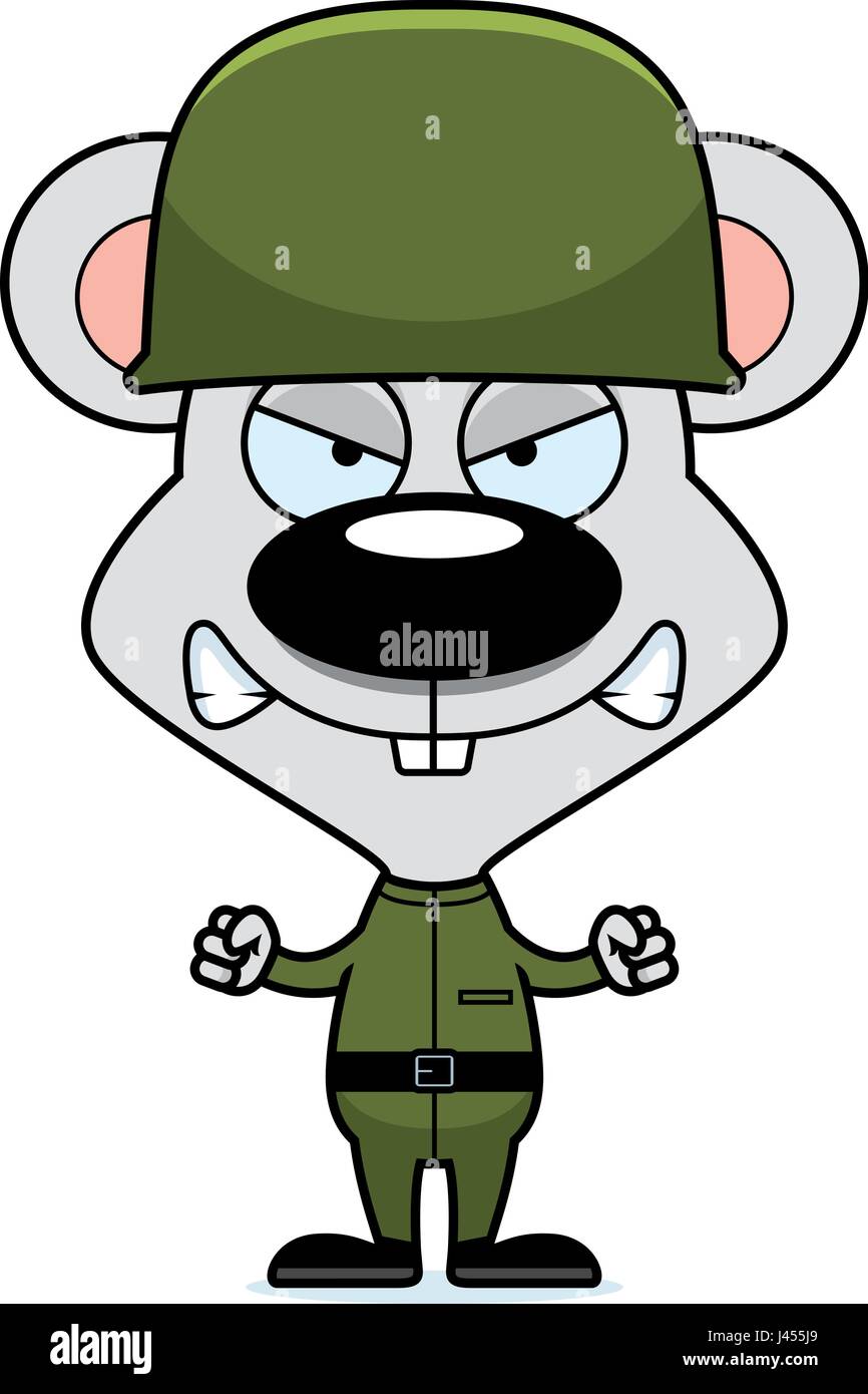 A cartoon soldier mouse looking angry Stock Vector Image & Art - Alamy