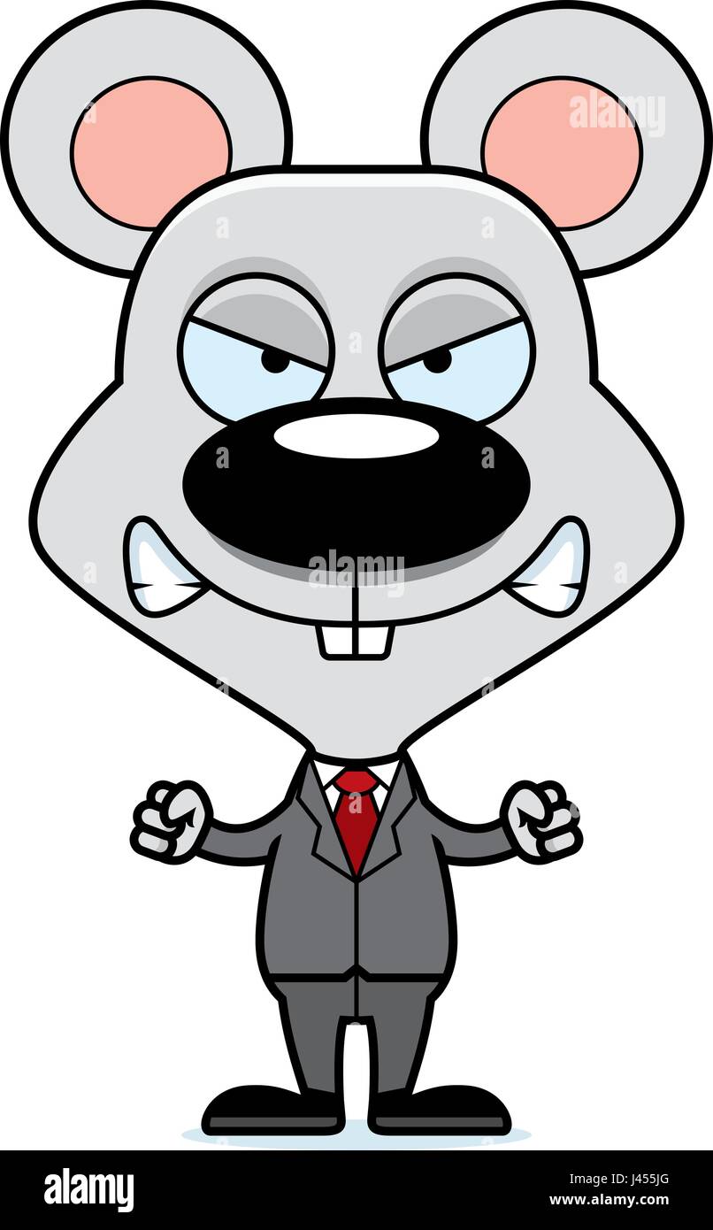 A cartoon businessperson mouse looking angry Stock Vector Image & Art ...