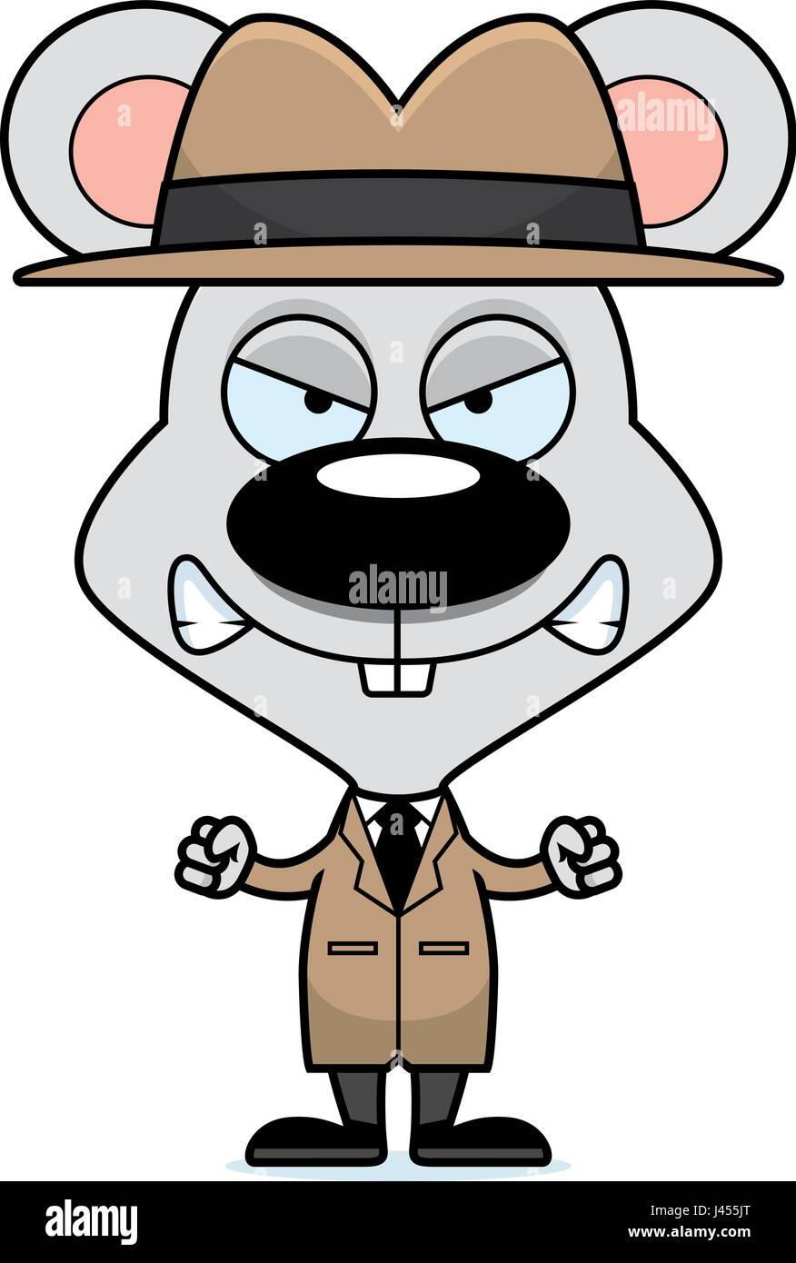 A cartoon detective mouse looking angry Stock Vector Image & Art - Alamy