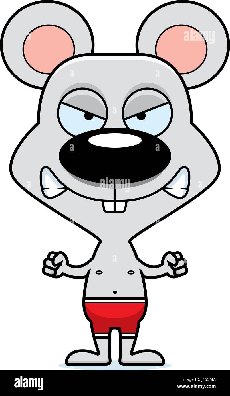 A cartoon mouse looking angry in a swimsuit Stock Vector Image & Art ...