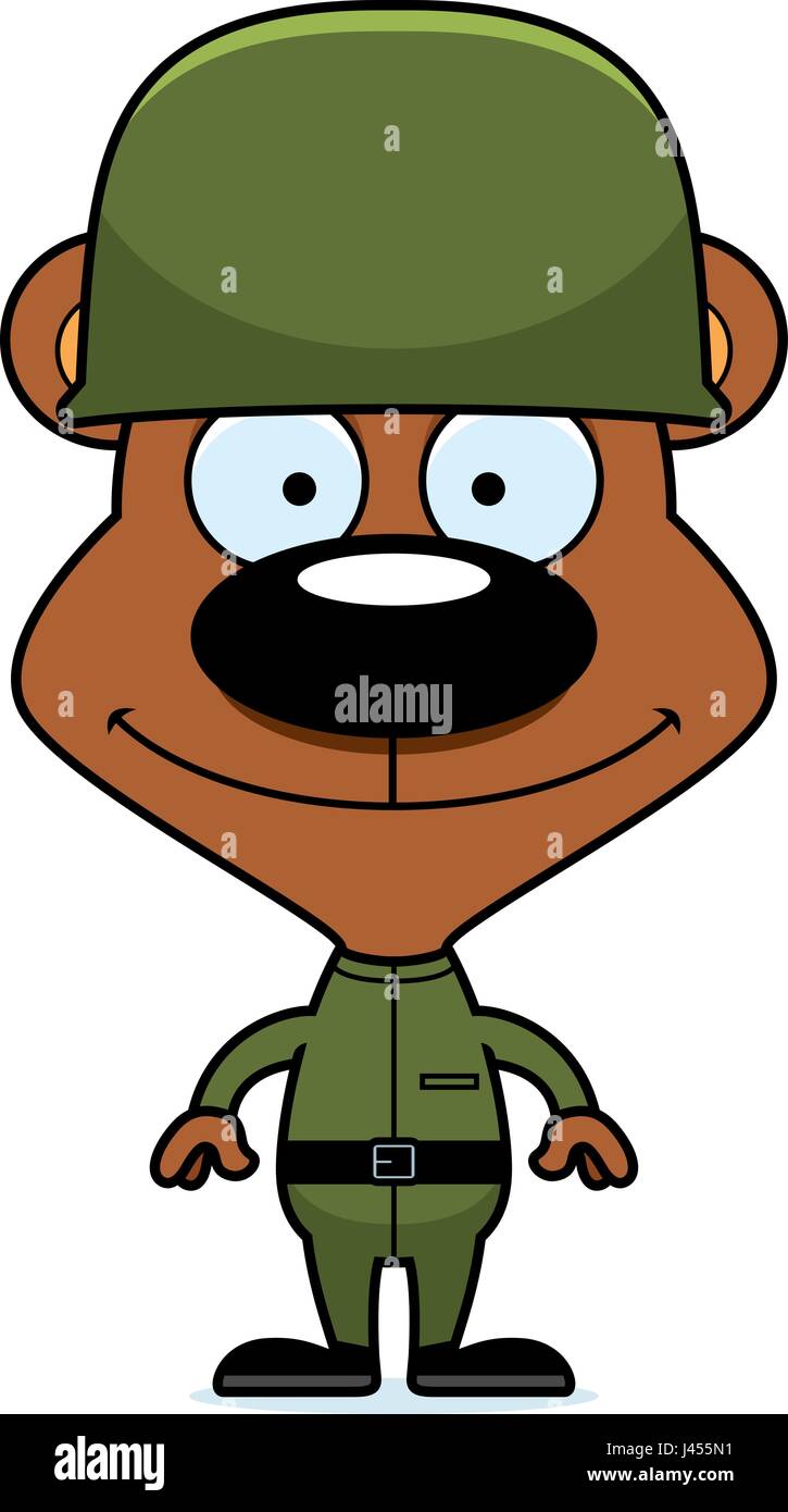 A cartoon soldier bear smiling Stock Vector Image & Art - Alamy