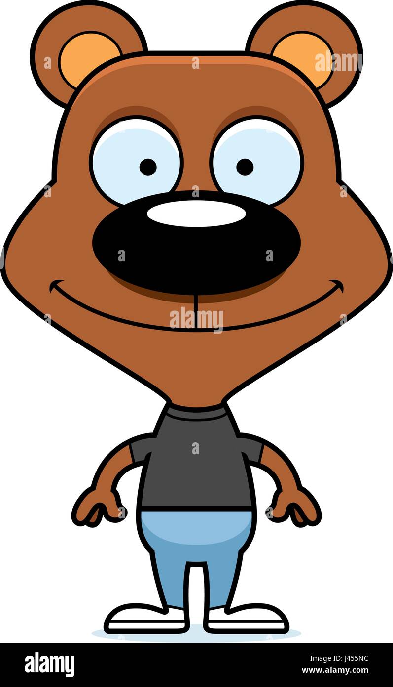 Cartoon bear smiling hi-res stock photography and images - Alamy