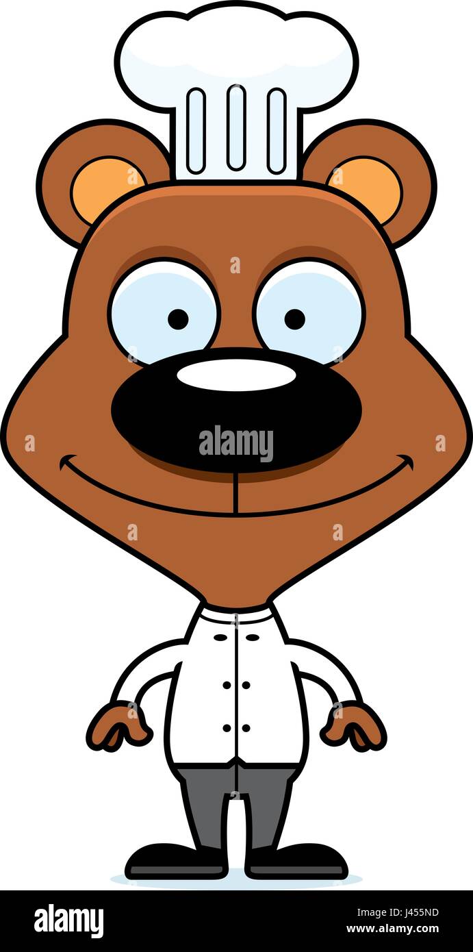 A cartoon chef bear smiling Stock Vector Image & Art - Alamy