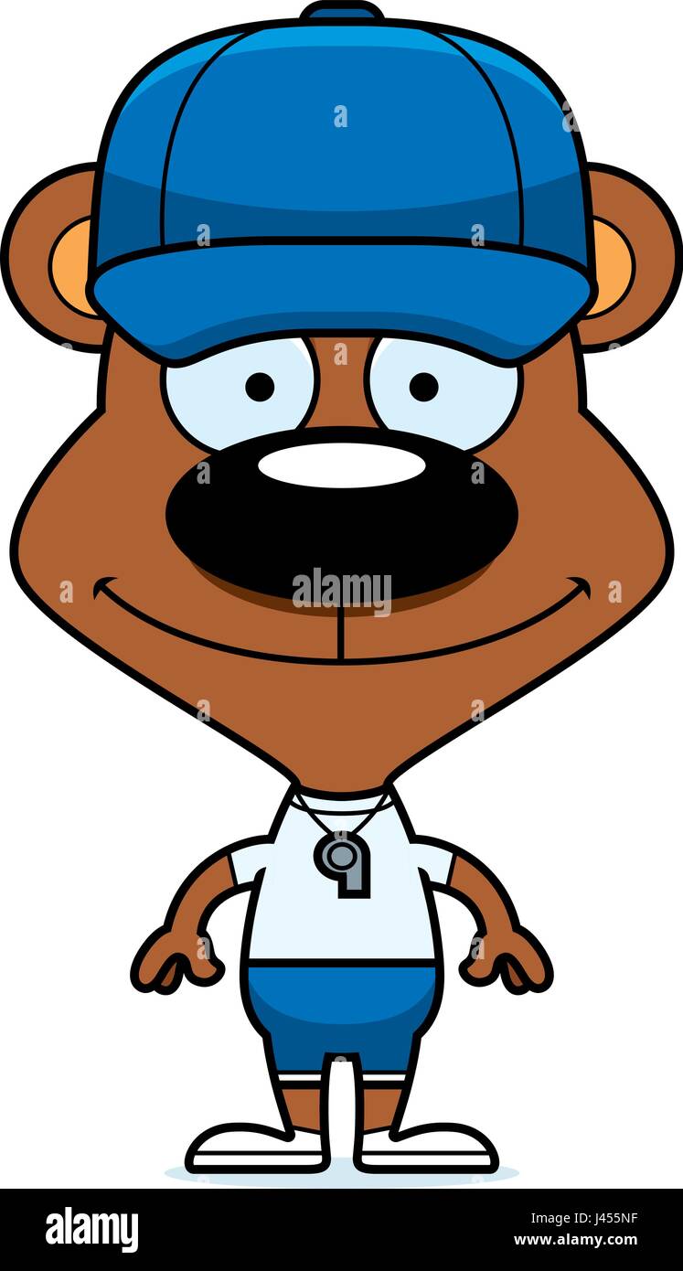A cartoon coach bear smiling Stock Vector Image & Art - Alamy