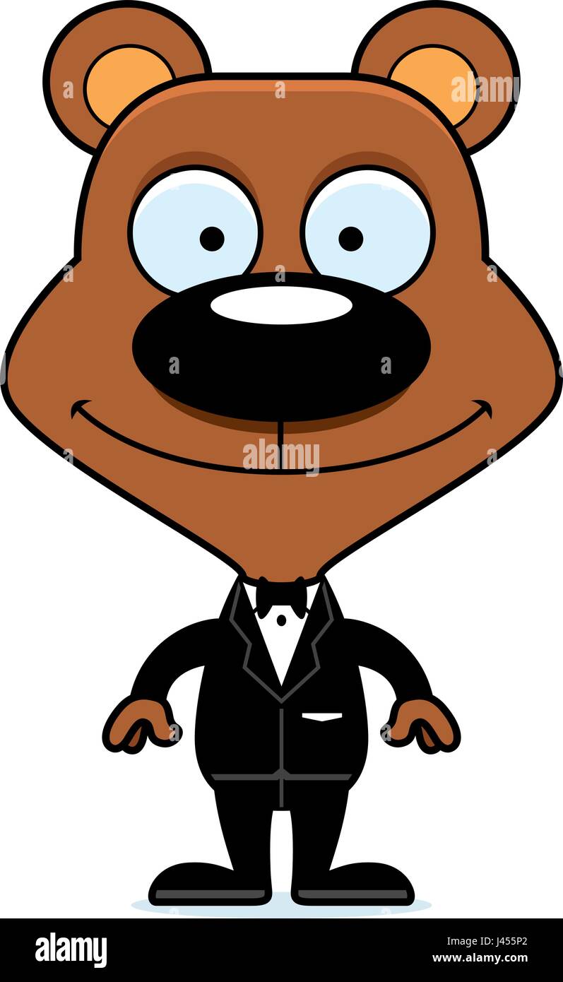 A cartoon groom bear smiling Stock Vector Image & Art - Alamy