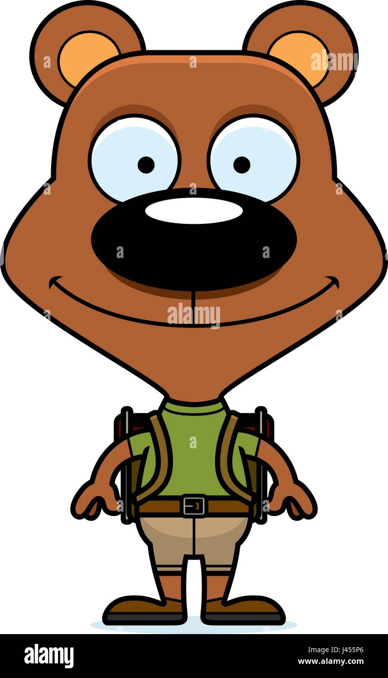 A cartoon hiker bear smiling Stock Vector Image & Art - Alamy