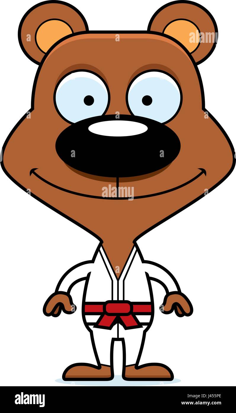 A cartoon karate bear smiling Stock Vector Image & Art - Alamy